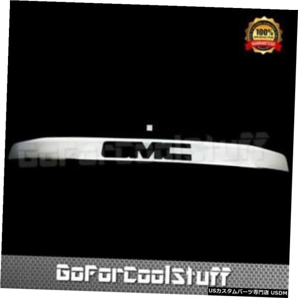 クロームメッキ  For GMC Yukon 2019 2020 Chrome Rear Upper Trunk Moulding (With Logo) Stick on
