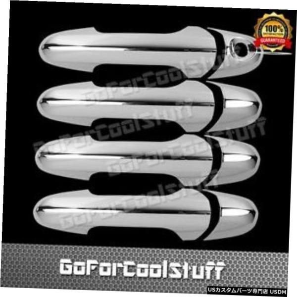 クロームメッキ  For 03-08 Chrysler Pacifica 4Dr Handle W/O Pskh Chrome Cover Abs