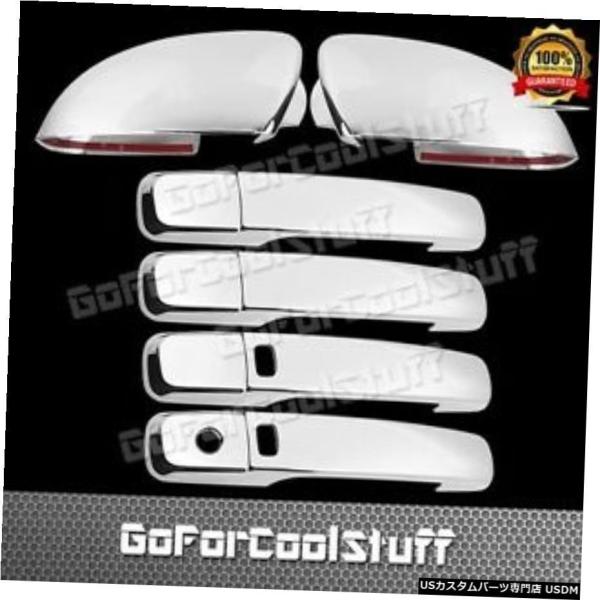 クロームメッキ  For 04-08 Nissan Maxima 4Drs Handle W/o Psgkh+Mirror Chrome Abs Covers