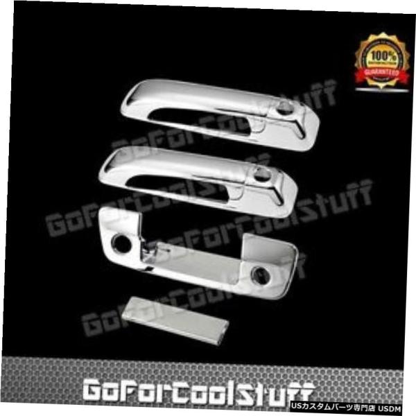 クロームメッキ  Fit 09-15 Dodge RAM Chrome 2 Door Handle W/PSKH+Tailgate Handle W/CAMERA