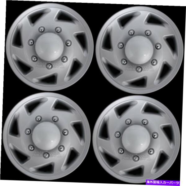 Wheel Covers Set of 4 4新しいE150 E250 Econolineでヴァン・16" フルホイールは、ハブ、リムシミュレータハブキャップカバー 4 New E150 E250 Econoline Van 16" Ful...