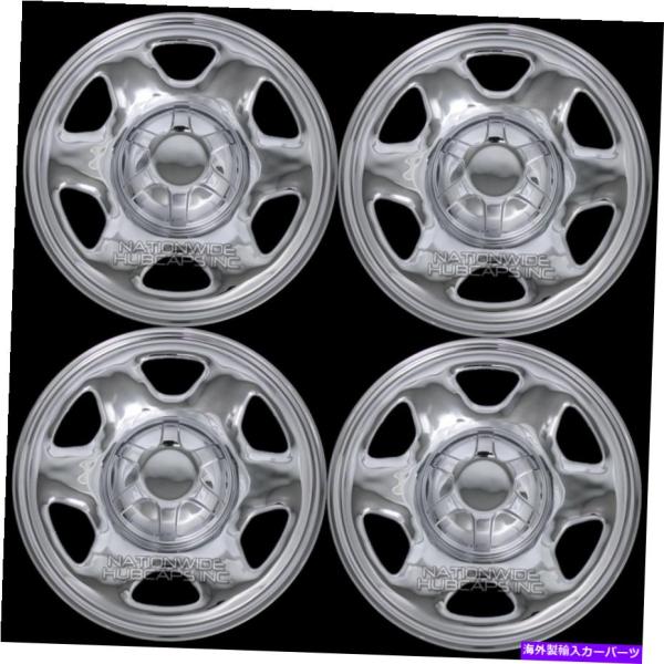 Wheel Covers Set of 4 4 CHROME 2008-12フォードESCAPE 16" ホイールスキンハブ、リムが完全シミュレータをカバーキャップ 4 CHROME 2008-12 Ford ESCAPE 16" Whee...
