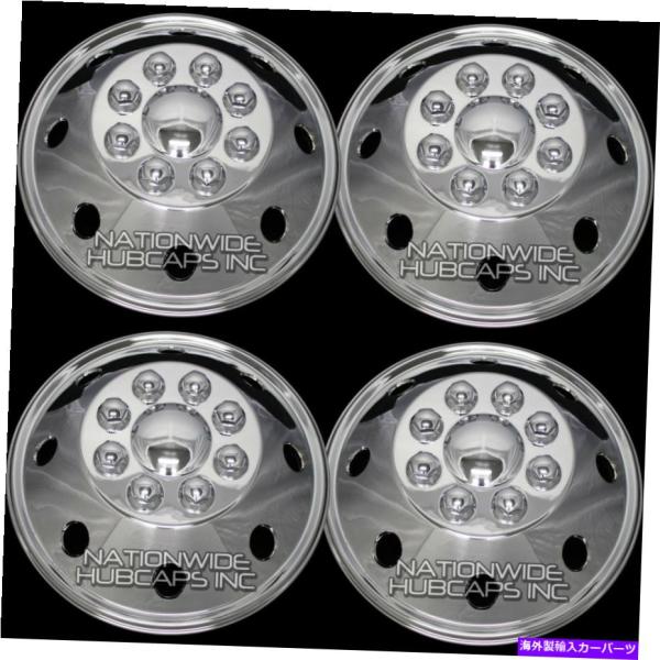 Wheel Covers Set of 4 CHROMEフォード16" 8つのラグデュアルスチールホイールシミュレータ二重アナルスキンライナーカバー CHROME Ford 16" 8 Lug Dual Steel Wheel Simula...