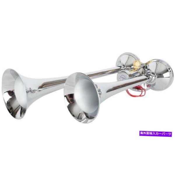Train Horn PSYCHOBLASTERS CHROME AIR HORNデュアルトーン、エアホーン、空気に乗って、ホットロッド PSYCHOBLASTERS CHROME AIR HORN Dual-Tone , Air Horn...