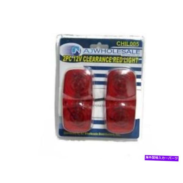 Side Marker 2 PCクリアランスSIDE MARKER LIGHT TRUCK TRAILERS RED LIGHTSを実行している12のVOLTS 2 PC CLEARANCE SIDE MARKER LIGHT TRUCK ...