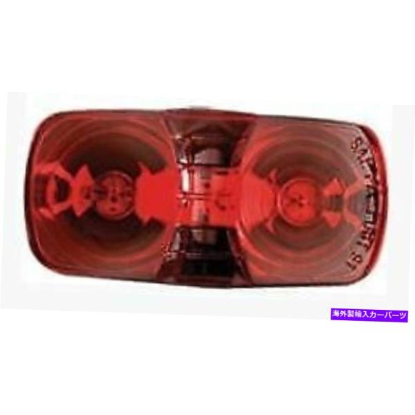 Side Marker オプトロニクスMC42RSサイドマーカーライトデュアル電球レッドレンズ Optronics MC42RS Side Marker Light Dual Bulb Red Lens