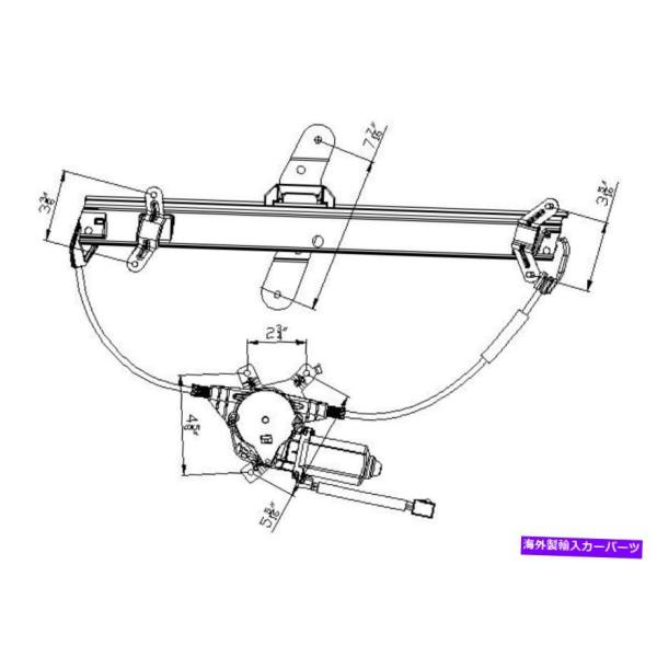 Power Window Regulator パワーウィンドウモーターとレギュレーターアセンブリ左フロントは98から10リンカーン・タウンカーのフィット Power Window Motor and Regulator Assembly F...