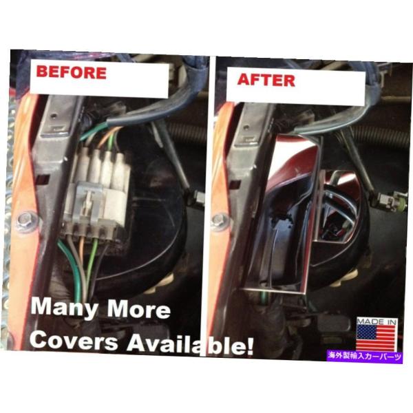 Engine Cover コルベットC4 1988年から1996年2 PcのヘッドライトWIREは、ステンレス鋼のクロムをカバーフィット Fits Corvette C4 1988-1996 2 Pc HEADLIGHT WIRE COVE...