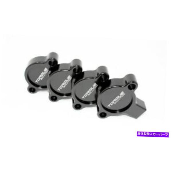 Engine Cover トルクソリューションAVCSカムセンサーカバー（ブラック）WRX 2015 + / BRZ / FRS / FAエンジンに適合します Torque Solution AVCS Cam Sensor Covers (...