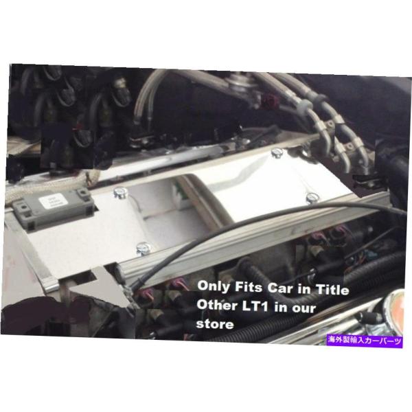 Engine Cover はめあいカマロFirebirdの1993 PLENUMインテークマニホールドカバーポリッシュステンレスクローム Fits Camaro Firebird 1993 PLENUM INTAKE MANIFOLD CO...