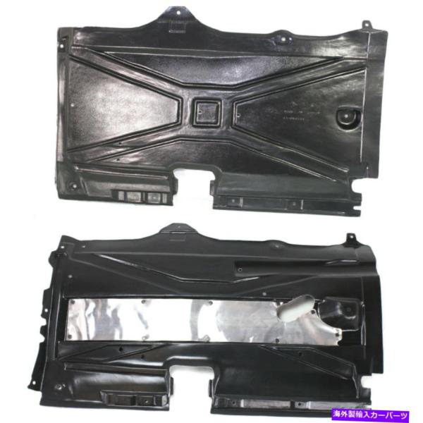 Splash Shield 2の97から2000 BMW 528i 2001年から2003年530iセット用左＆右エンジンスプラッシュシールド Left &amp; Right Engine Splash Shield For 97-200...