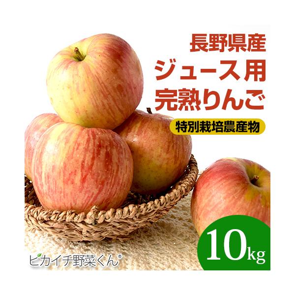 商品名：長野県産 樹上完熟りんご内容量：10kｇアップルファームさみずさんのりんごは特別栽培農産物に指定されており、果物には珍しい減農薬で除草剤不使用のリンゴ農園で栽培されています。当店では無農薬人参をスロージューサーで人参ジュースにされる...