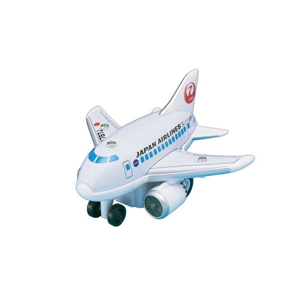 ◆サイズ：全長約９０mm◆対象年齢：３才以上◆製品素材 飛行機本体上部：金属印刷 後輪：合成ゴム ホイール：ＰＯＭ 飛行機胴下、部品：ＡＢＳ樹脂エンジンファン、ライト：ＰＳ樹脂◆日本製◆日本航空承認済み◆玩具安全基準合格品●軽くおさえてうし...