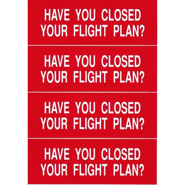 サイズ：１５cm×３２cm（４枚セット） １枚サイズ：１５cm×８cm輸入国：アメリカ飛行後の最後の作業を忘れないようにするのに最適です。ニーボード、格納庫のドア、トイレの鏡、水飲み場など、飛行後に確認が必要なあらゆる場所に貼ることができます。