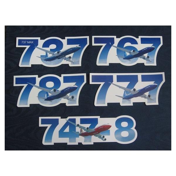 全5種類のBOEING ステッカーがございます！防水性のため、安心して貼り付けられます。サイズ：21×9cm B737・B767・B777・B787サイズ：26×7,5cm B747-8(機体レッド)