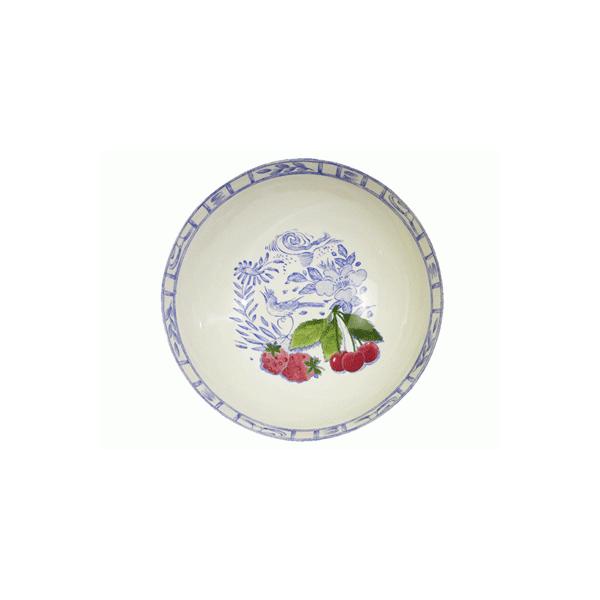 ■新品■Oiseau Bleu Fruits■直径：１６ｃｍ　高さ：６．４ｃｍ　４００ｃｃ■素材：陶器■ブランド箱なし※当店取扱いのジアン製品は、ファクトリーの検品が通った正規品ですが、ジアンの食器は、裏側に数ヵ所、 釉薬使用の製作工程でで...