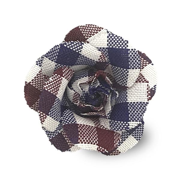 日本最高のシャツ縫製メーカー所蔵シャツ地を使用したブートニエール。インポート、国産の高級シャツ地を加工し作成しました。ジャケットやコート、ニットやバッグのチャームにもご利用いただけます。サイズ：約30mm※１点１点手作りで作られてますので掲...