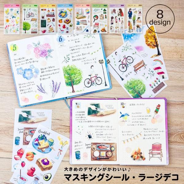 絵を描くのが苦手な人でもシールを貼るだけでインパクトのある手帳デコを楽しむことができます。手帳以外にも、アルバムや日記帳などのデコレーションに幅広くお使いいただけます。内容：柄違い2シート本体サイズ：144×85mm日本製t322011　t...