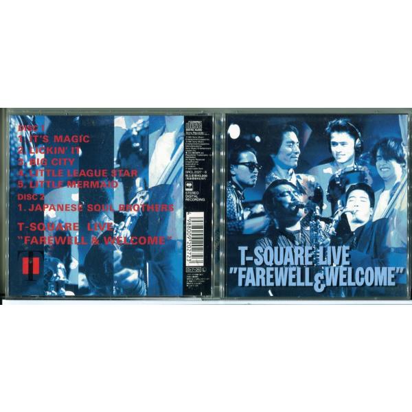 T-SQUARE LIVE FAREWELL &amp; WELCOM (2枚組)/CD 中古 セル版/e0818セル版です。レンタル落ちではありません。ディスクはクリーニング済みです。ケースやジャケットにスレキズや日焼けなどの傷みがありま...
