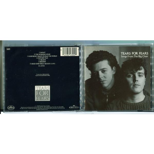 TEARS FOR FEARS Songs From The Big Chair/CD 中古 セル版 輸入盤/e0968セル版です。レンタル落ちではありません。ディスクはクリーニング済みです。ケース交換済みです。ジャケットにスレキズや日焼け...