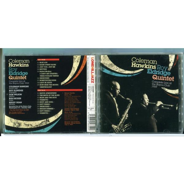 Coleman Hawkins Roy Eldridge Quintet Complete Live at The Bayou Club 1959 (2枚組) コールマン・ホーキンス/CD 中古 セル版/e0979セル版です。レンタル落ちで...