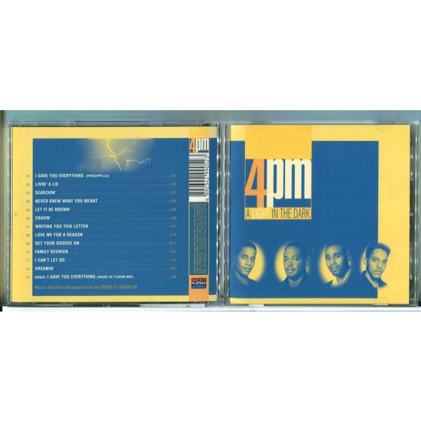 ４PM フォー・ピー・エム A LIGHT IN THE DARK/CD 中古 セル版/e2285セル版です。レンタル落ちではありません。ディスクはクリーニング済みです。ケースやジャケットにスレキズや日焼けなどの傷みがあります。付属品は画像...