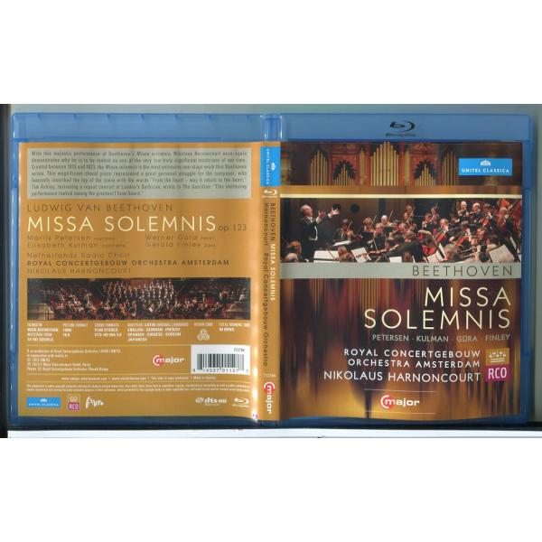 Missa Solemnis/ブルーレイ BD 中古 セル版 ※インポート/e2384セル版です。レンタル落ちではありません。ディスクはクリーニング済みです。ケースやジャケットにスレキズや日焼けなどの傷みがあります。付属品は画像に写っている...