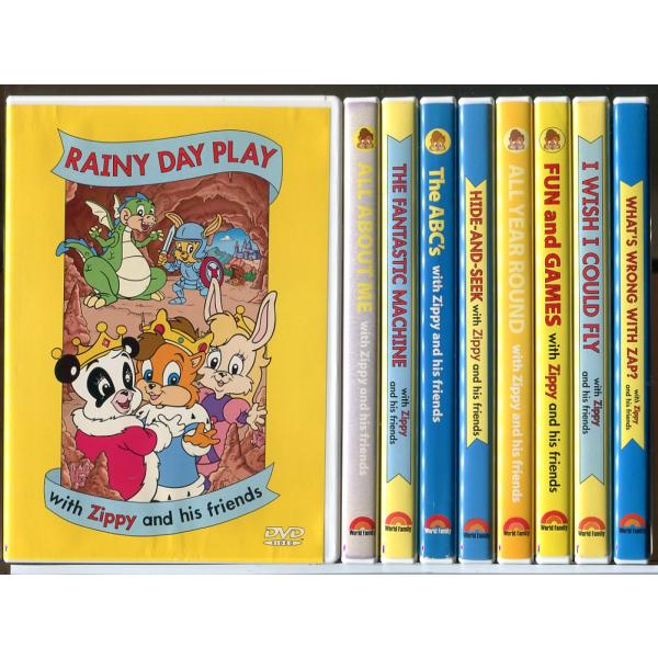 DWE Zippy and his friends 9巻セット/DVD 中古 セル版/e2782セル版です。レンタル落ちではありません。ディスクはクリーニング済みです。ジャケットカバーに傷みがある巻がございます。ケースなどにスレキズや日焼け...