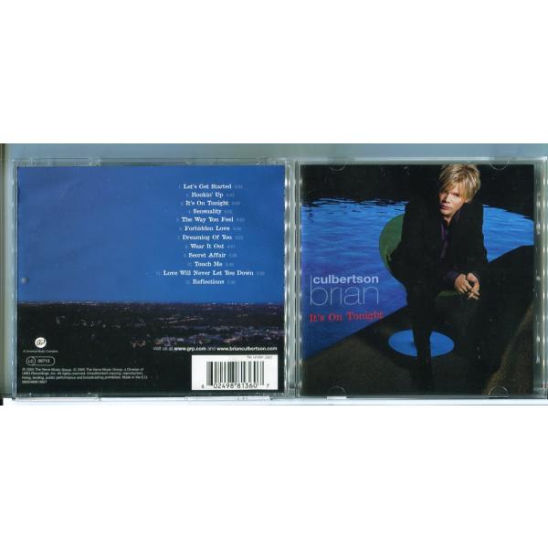 brian culbertson ブライアン・カルバートソン It’s On Tonight /CD 中古/e3860レンタル落ちではありません。ディスクはクリーニング済みです。裏面のジャケットカバーにシワなどの傷みがございます。予めご了承...