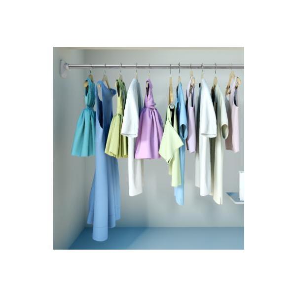 突っ張り棒製品 工具不要 簡単取り付けるくぎネジ パンチを使わず、突っ張るだけで簡単に取り付けられます、 製品には微調整ナットが付いており、接触面の力や要件に応じてナットの圧力を調整することができます，取り付けがしっかりしているかどうかを避...