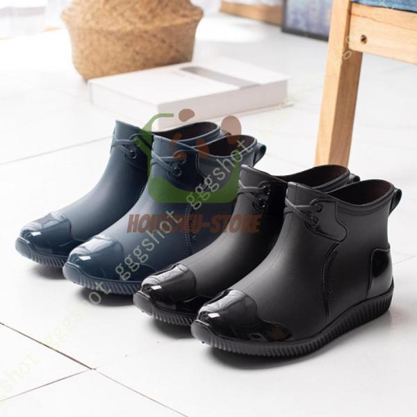 レインシューズ メンズ雨の日だってオシャレしたいけど、大切な靴は傷むから履きたくない。いかにも「レインシューズ」だと雨が止んだ後なんとなく場違い。このレインブーツはそんな不満を解消します。□快適である□磨耗に耐えて□防水滑り止め■梅雨対策梅...