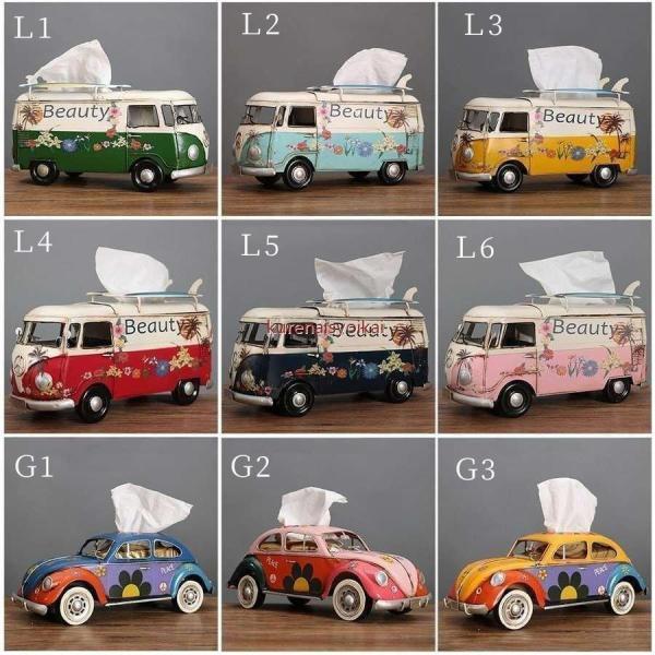 ティッシュケース VW タイプ1 タイプ2 ビートル T1 バス 花柄 インテリア雑貨 おしゃれ 置き物置き物としても素敵でおしゃれなVW タイプ1、2のティッシュケースですサイズ※ティッシュのパッケージは18 * 8.5 * 6.5cmの...