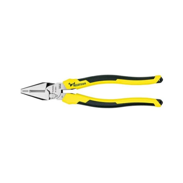 TSUNODA　パワーペンチ200mmPP-200TGコーポレートカラーであるイエロー＆ブラックを基調としたTG（TSUNODA GLOBAL）モデル。滑りにくいテクスチャーグリップで、力が入れやすく高いホールド感を実現。電気工事の現場で活...