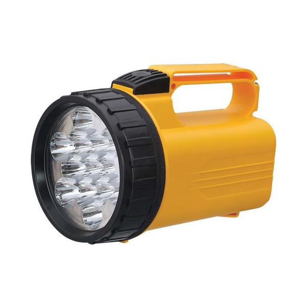 送料無料【沖縄・離島を除く】１３ＬＥＤスーパーライト〜●１３個のＬＥＤで、約１ｋｍ先まで光が届く超高性能ライト！ ●単一形乾電池４個で、連続約５０時間使用可能！●ＬＥＤ電球の寿命は約１０万時間！停電・地震等の備えに。キャンプ・夜釣り等のアウ...