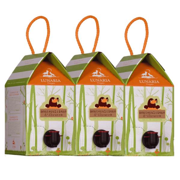 ◆【送料無料】ルナーリア モンテプルチアーノ・ダブルッツォ BOXワイン 3000ml 3点セット〜〜セット内容〜〜・ルナーリア モンテプルチアーノ・ダブルッツォ  BOXワイン　3000ml 3点　タイプ：　赤 ・ フルボディ品種： モン...