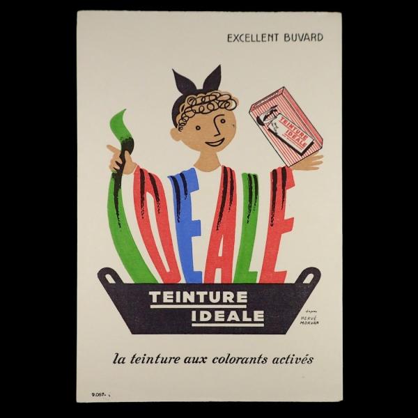 当店のビュバーはヴィンテージのレアな限定ビュバーです。エルベ・モルバン画　シミがいくつかあります。よこｘたて：13.5cmx21cm