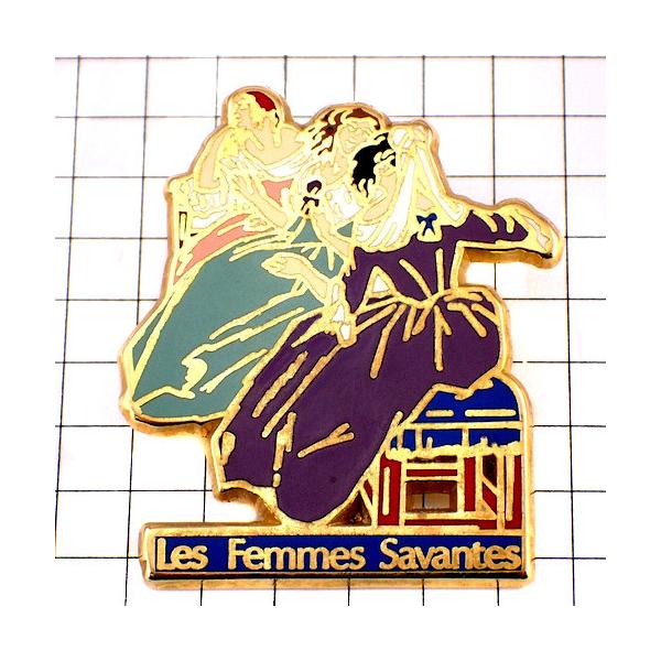 背景の１マスは５mmです。当店のピンバッジ はヴィンテージのレアな限定ピンバッジ です。それぞれのピンズの裏側の針には、新品の留め具をセットしてお送りします。新品の留め具代はピンズの商品代に含まれております。「MOLIERES」と裏にかかれ...