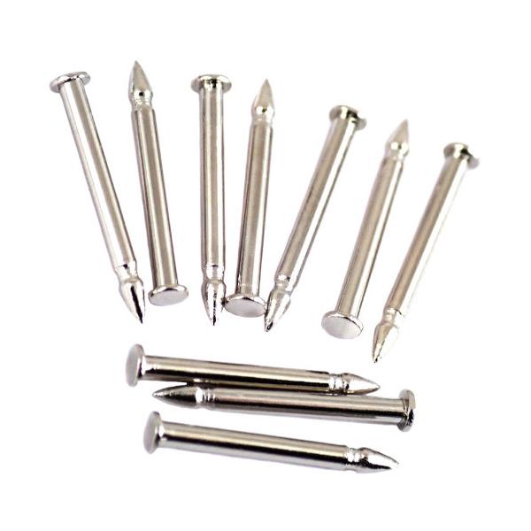 （※お送りするのは針だけです。留め金は別にご購入くださいませ。）<br><br>接着面となる土台も含めた針の長さは１２ミリ。土台部分の直径は２ミリです。<br><br>この針に合う留め金は、デ...