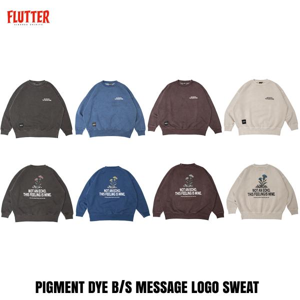 定番リリースしているB/Sボディのクルーネックスウェットに顔染料による製品染めを施したグラフィックスウェットです。“NOT AN ECHO. THIS FEELING IS MINE.”「誰かの受け売りではない、この感覚は自分のもの。」とい...