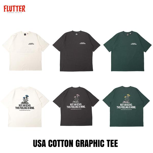 USA Cotton Graphic Tee米綿100%のオープンエンド糸を使用した8.1ozのヘビーオンス天竺Tシャツ。油分の少ないアメリカ綿特有のドライな肌触りで汗ばむ季節でも快適な着心地をキープします。しっかりとした厚みのある生地に襟...