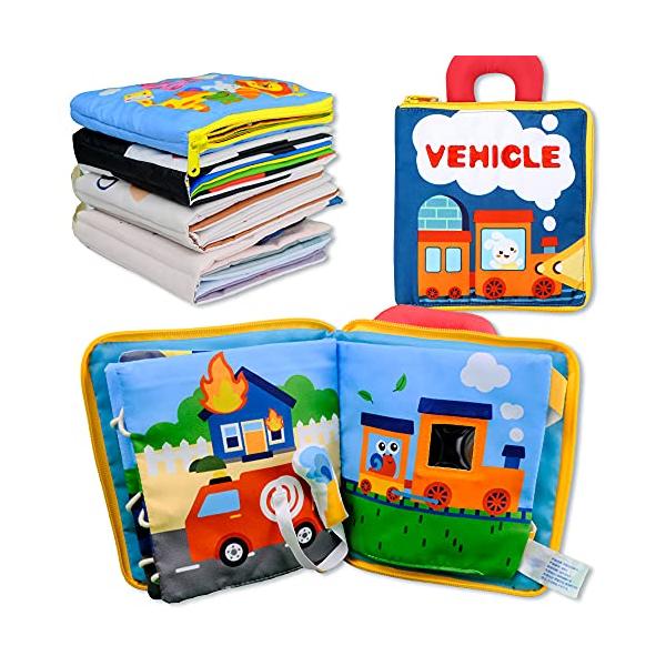 vehicleマルチカラー/ワンサイズ/CB-3・Style:vehicle・鮮やかな色とかわいい漫画の絵柄は、赤ちゃんの興味を引き、クリンクルブックというおもちゃで無限の楽しみを与えてくれるでしょう。・年齢や性別に関係なく、生後6ヶ月と1...