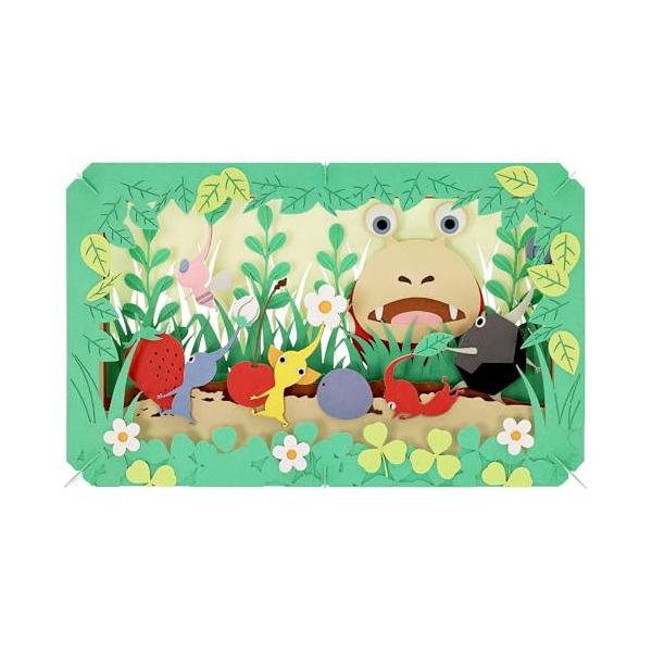 「ペーパーシアター PT-L89 ピクミン」▼4970381526825▼（商品説明）-/-/PT-L89・完成サイズ約H100×W160×D42mm・素材紙・難易度(5段階中)4商品紹介  任天堂のゲームシリーズ『ピクミン』のペーパーシア...