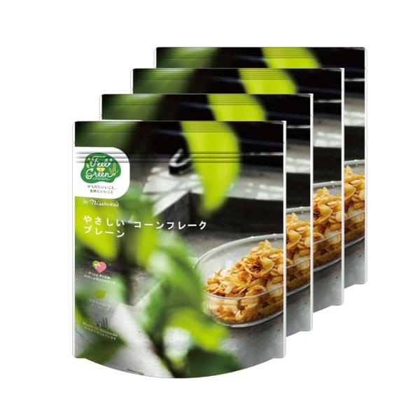 -/120g×4個/-・Size:120g×4個・オーガニック素材のやさしい味わい　有機JAS認証を取得したオーガニックコーンを使用し、素材の甘みと香ばしさをそのまま活かした、やさしい味わいのプレーンタイプのコーンフレークです。甘味料や香料...