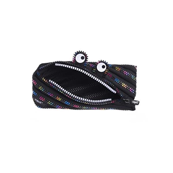 ブラック/-/ZP652・Color:ブラック・パッケージ個数:1・ペンケースとしてはもちろん、ポーチ、お財布、小物入れ等としてお使いいただけます。/素材の特性上、色の出方には個体差があり一点ごとに異なります。/製品の特性上、ジッパーの端が...