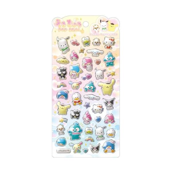 ポップシールサンリオキャラクターズ/＊＊/125920・Color:サンリオキャラクターズStyle:ポップシール・サイズ(約):販売サイズ/H200×W95×D7mm・素材・材質:エポキシ樹脂＋ラメ＋ホログラムラミネート加工・生産国:中国