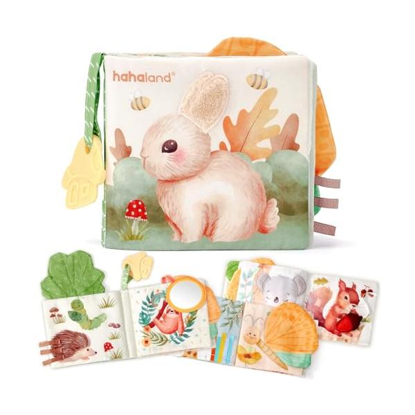 赤ちゃん 布絵本Peek-a-Boo Forestは、小さなお子様が森の中を冒険し、そこに暮らすフレンドリーな動物たちと出会えるインタラクティブなソフトブックです。赤ちゃん向けのこのソフトブックは、パチパチとしたフラップと3D機能を備えてお...