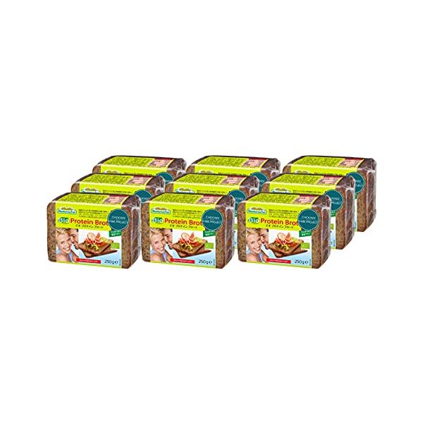 -/250グラム (x 9)/-・プロテイン豊富な有機ライ麦パンのセット販売・パッケージ重量: 2.45 kg・サイズ: 250グラム (x 9)
