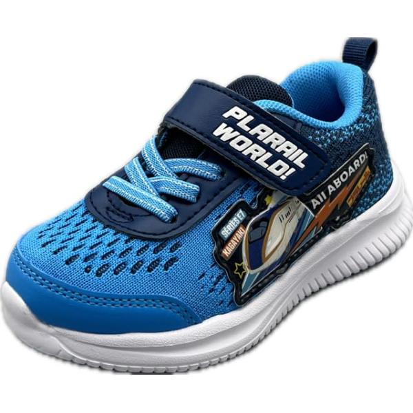 「プラレール キッズスニーカー」▼4550336089850▼（商品説明）スニーカーブルー/15.0 cm/PR16331・Size:15.0 cmColor:ブルー・プラレールより軽量で履きやすいニットスニーカーが登場・新幹線人気車両の4...