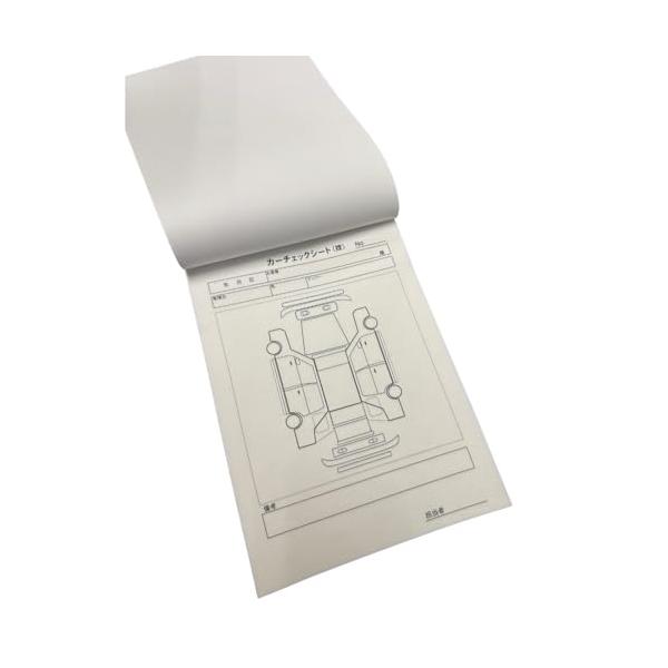 ホワイト/-/cp-carcheck・NumberOfItems:1・パッケージ個数:1・複写式100枚　50台分のお車の記録が可能な車両チェックシートです。・サイズ：A5　コンパクトなサイズになっているため持ち運びに便利です。・2枚目の複...