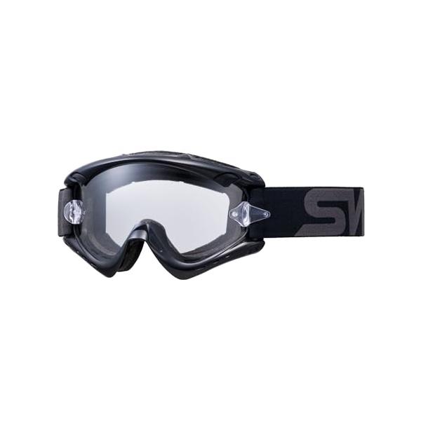 「スワンズ 日本製 オートバイゴーグル MX-RUSH-PET BK/G ブラック×グレイ バイク ダート モトクロス オフロード」▼4984013147258▼（商品説明）ハードコートレンズBK/G(ブラック×グレイ)/ONE/MX-RU...